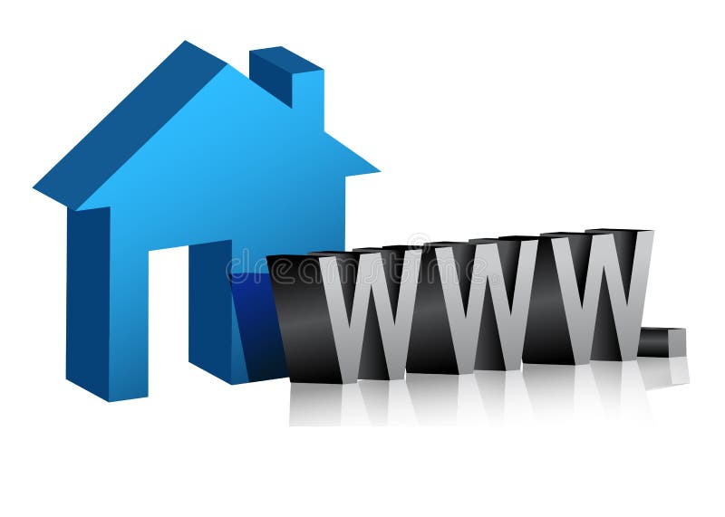 Home wireless connection stock illustration. Illustration of computer ...