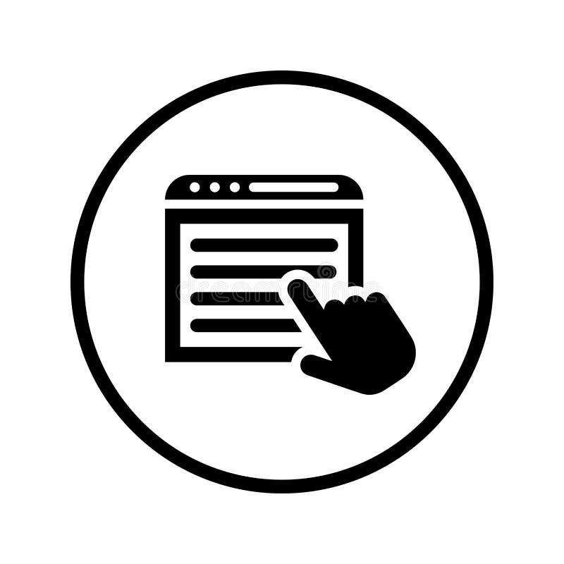 Web Content Audit Icon. Black Vector Design Stock Illustration ...