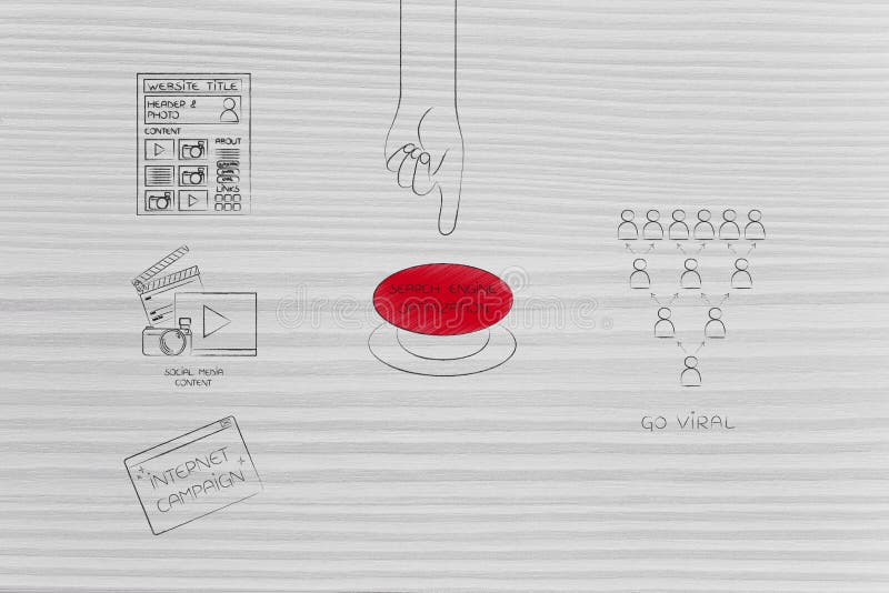 Go Viral Icon with Thermometerpopping Out of Laptop Screen Next Stock ...