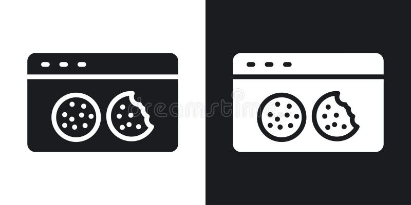 Web Cookies icon vector stock vector. Illustration of kitchen - 348265204