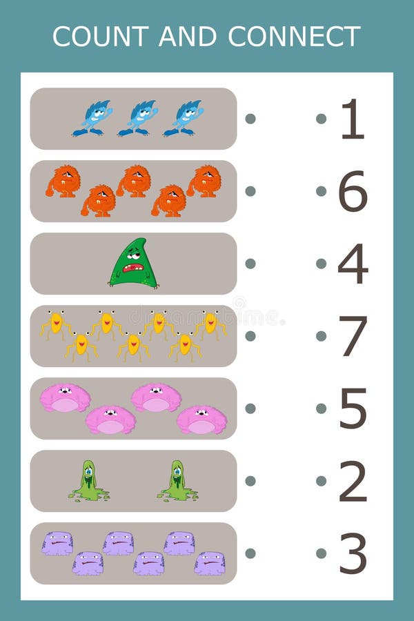 Educational Game for Children Stock Illustration - Illustration of ...