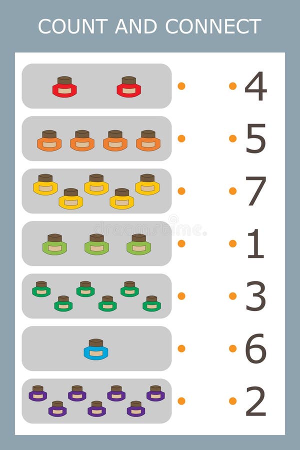 Educational Exercises for Preschool Children Stock Illustration ...