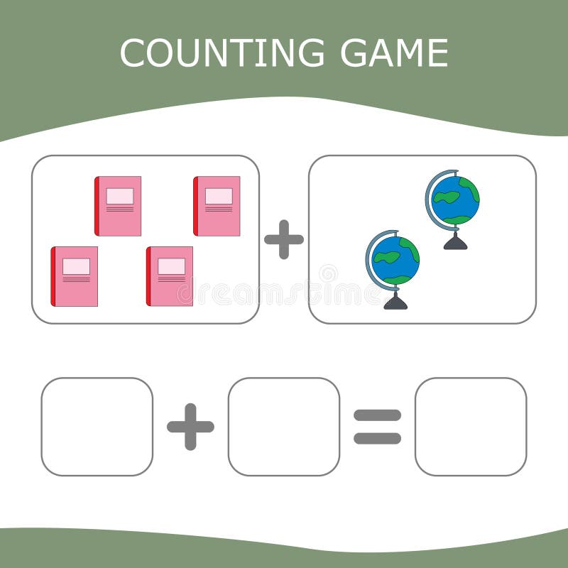 Counting Game stock illustration. Illustration of design - 258757738