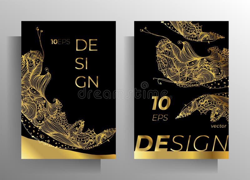 Cover Design for Book, Magazine, Brochure Catalog Template Set. Stock ...