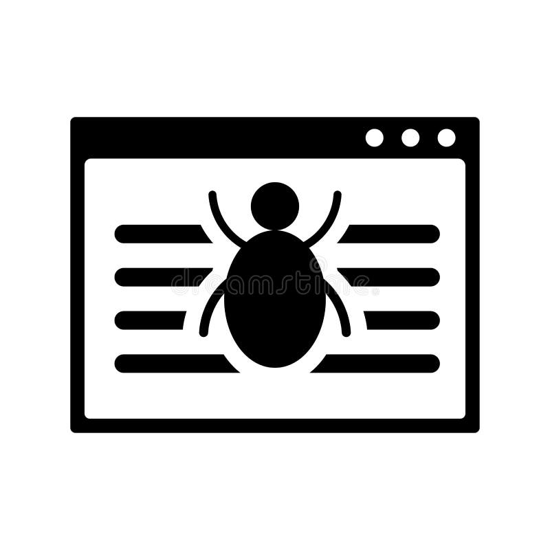 Web Crawling Icon. Black Vector Graphics Stock Illustration ...