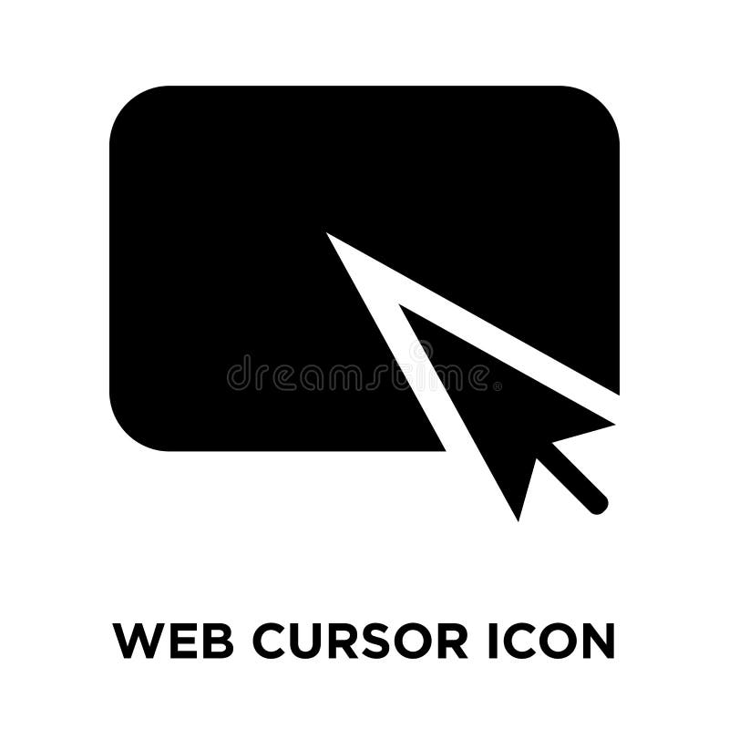 Cursor Icon Vector Isolated on White Background, Logo Concept of Stock ...