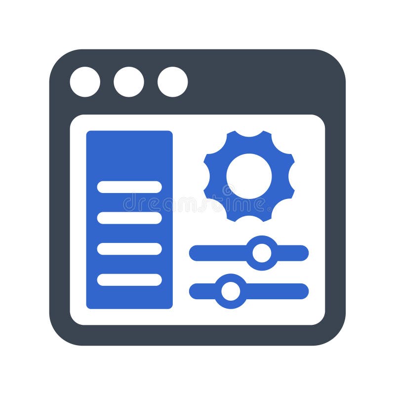 Web Dashboard Icon stock vector. Illustration of filter - 328881676