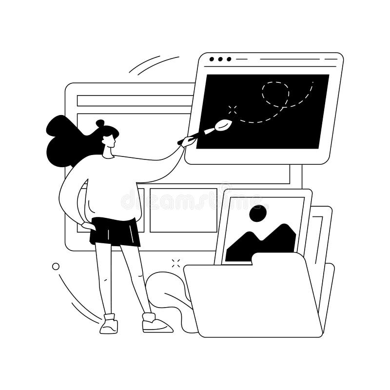 Web Design Abstract Concept Vector Illustration. Stock Vector ...