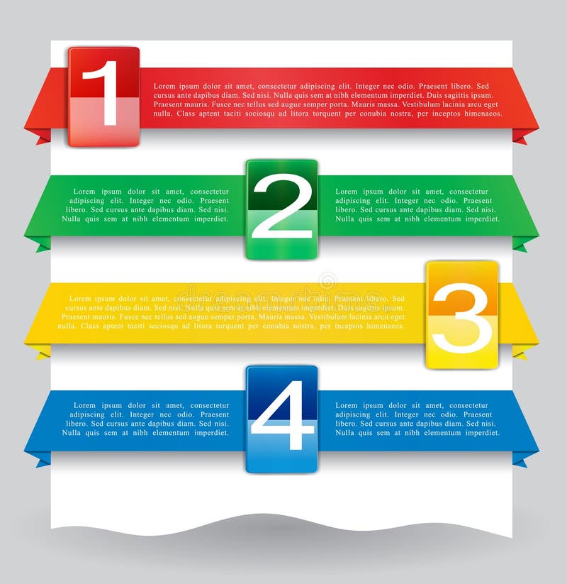 Web Design Banner for Website with Numbers Stock Vector - Illustration ...