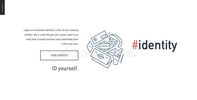 Web Design Block Website Template Stock Vector - Illustration of logo ...