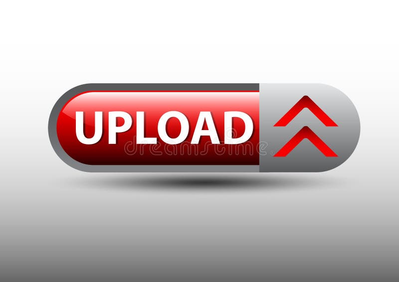 Upload Buttons Symbol Icon Banner Stock Vector - Illustration of ...