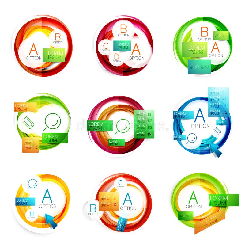 Vector Abstract Orange Circle. Logo Design Template . Stock ...