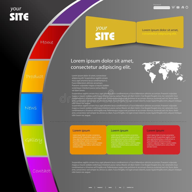 Web design concept stock vector. Illustration of background - 23529375
