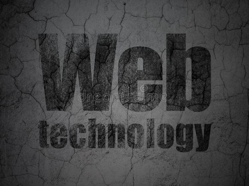 Web Design Concept: Web Technology on Grunge Wall Background Stock ...