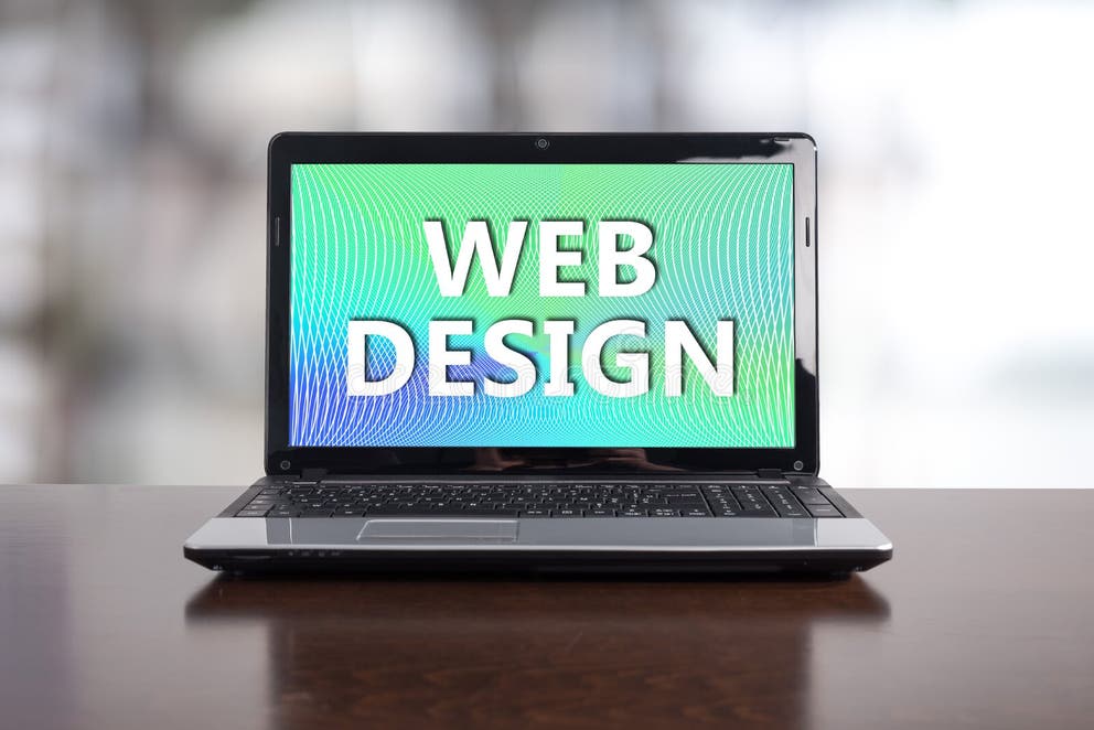 Web Design Concept on a Laptop Stock Photo - Image of creative, ideas ...