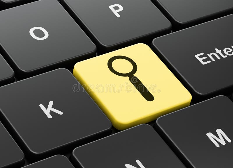 Web Design Concept: Search on Computer Keyboard Background Stock Illustration - Illustration of ...