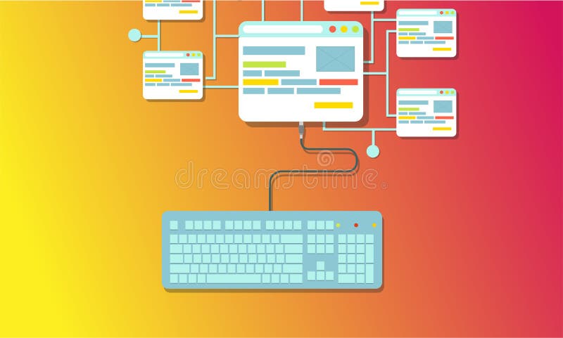 Web Design Concept Vector Flat Illustration Design. Page Website ...