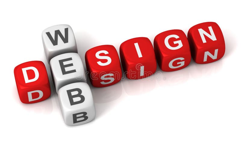 Web Cubes Concept 3d Illustration Stock Illustration - Illustration of ...