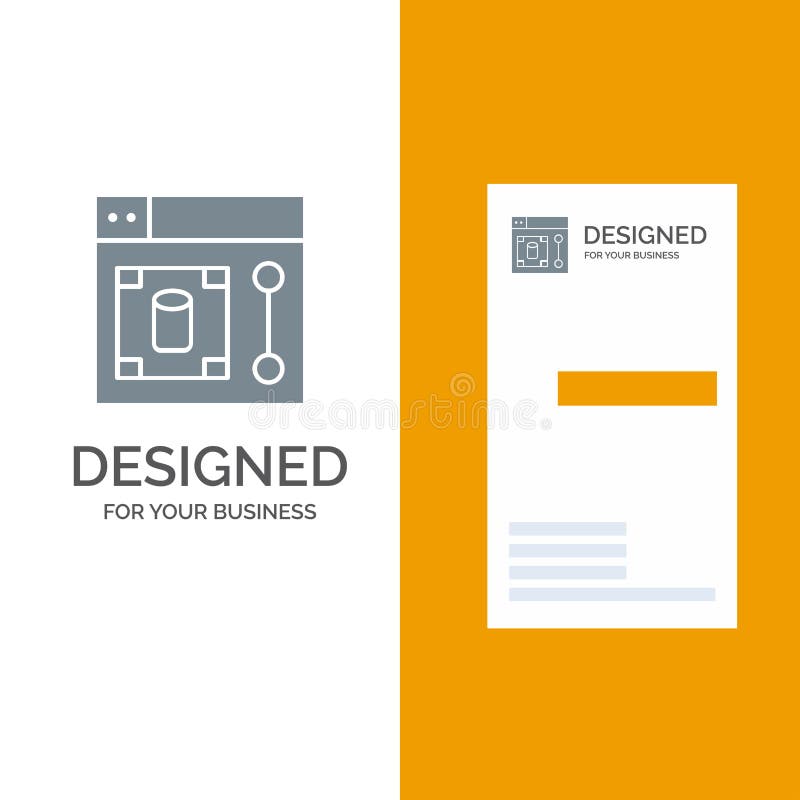 Web, Design, Designer, Tool Grey Logo Design and Business Card Template ...
