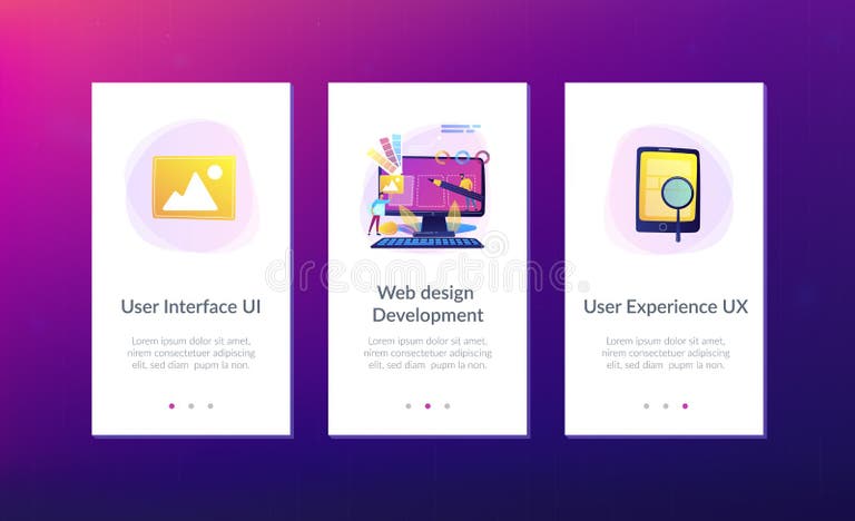 App Desing Template Stock Illustrations – 121 App Desing Template Stock Illustrations, Vectors ...