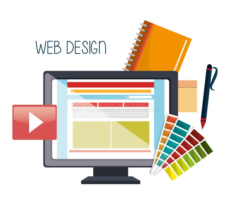 Web design development stock illustration. Illustration of design ...
