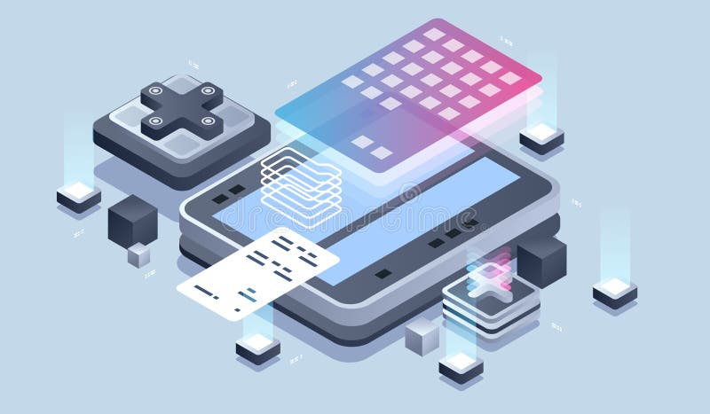 Mobile Application And Web Development Concept Coding And Programming Responsive Layout Ux Ui
