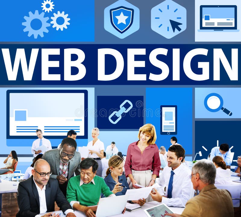 Web Design Development Style Ideas Interface Concept Stock Image ...