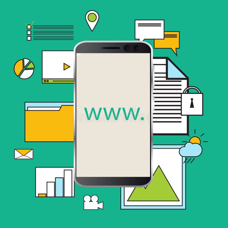 Web Design, Design, E-commerce, Marketing. Vector Illustration. Stock ...