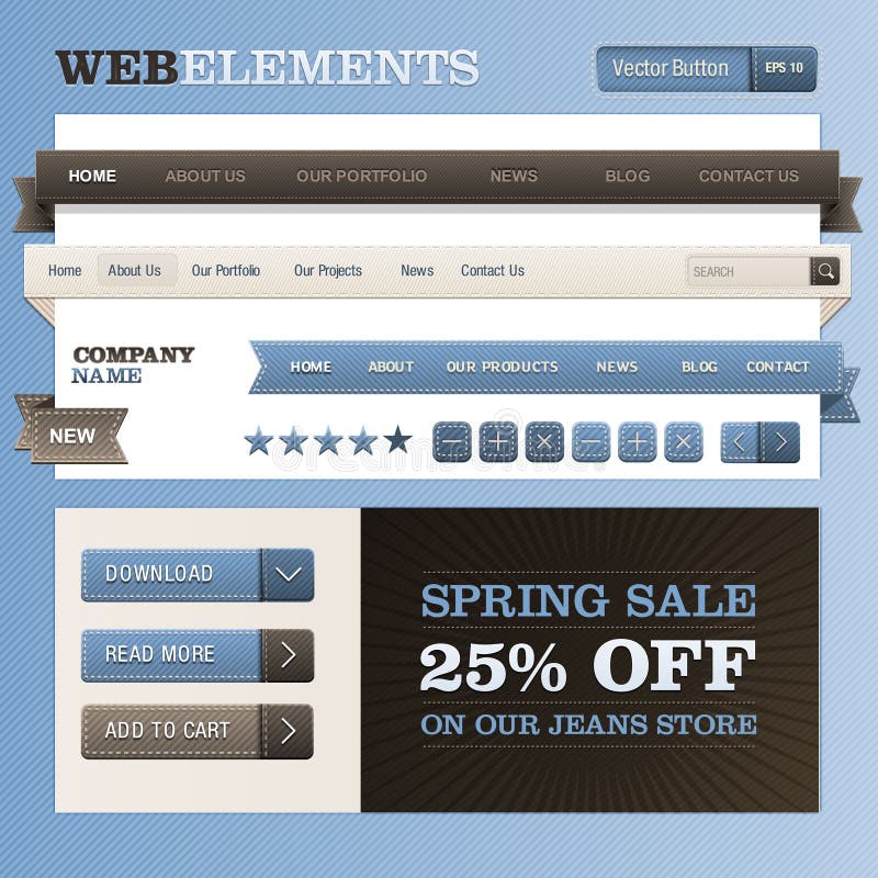 Web design frame vector stock vector. Illustration of menu - 23651595