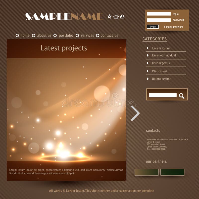 Web Design Frame stock illustration. Illustration of comment - 34465654