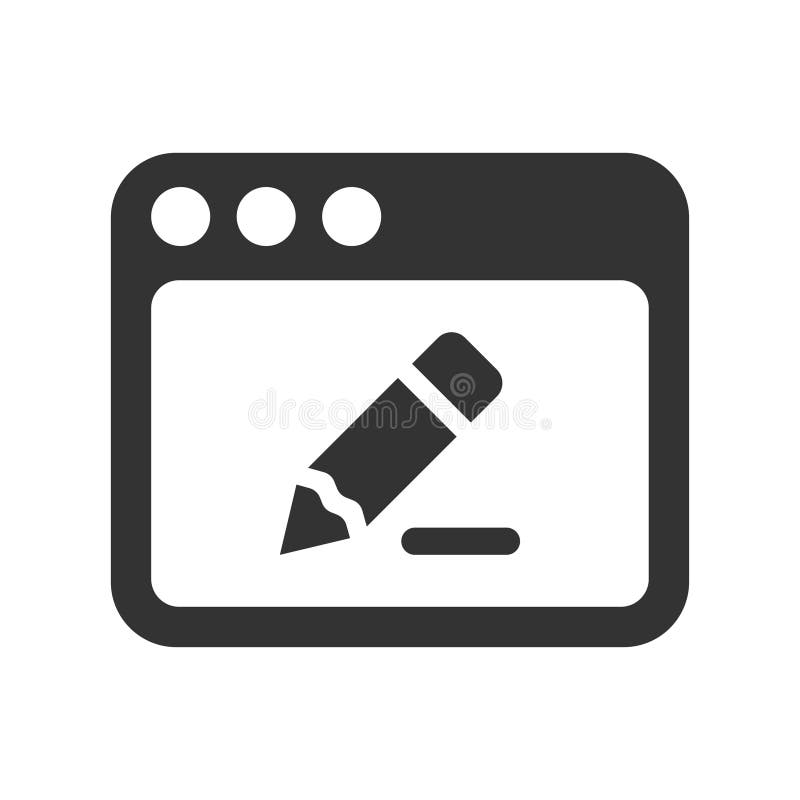 Web Design Icon stock vector. Illustration of website - 326601593