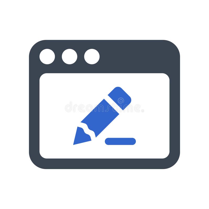 Web Design Icon stock vector. Illustration of construction - 326601752