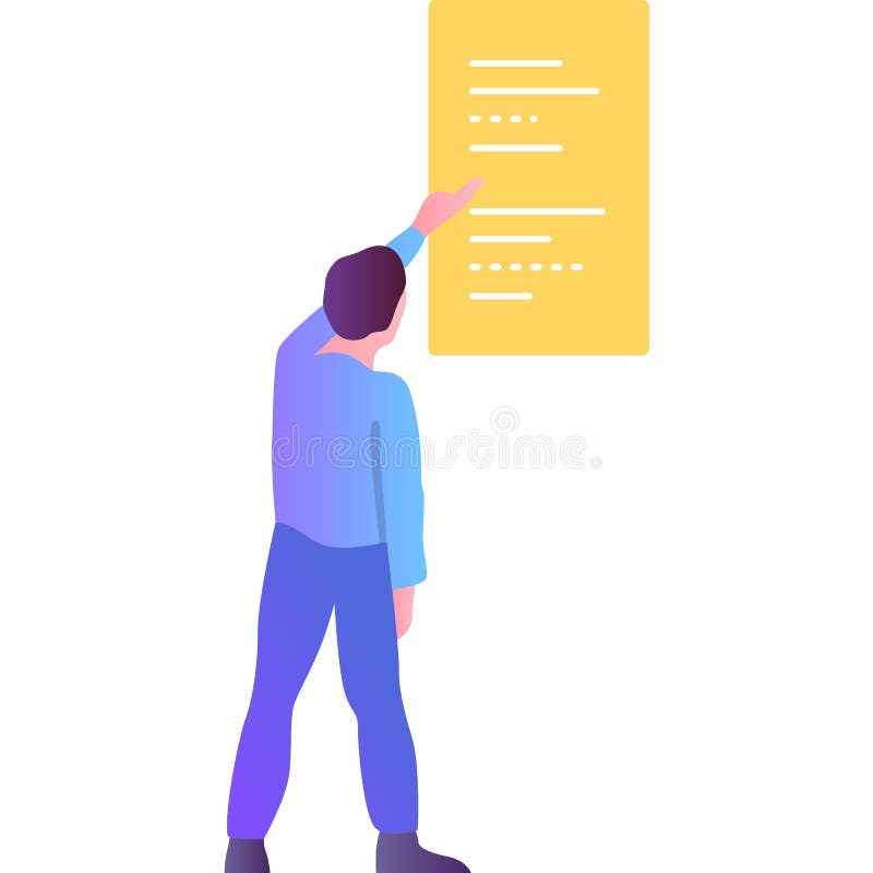 Web Design Icon Programmer Reading Code Vector Stock Illustration ...