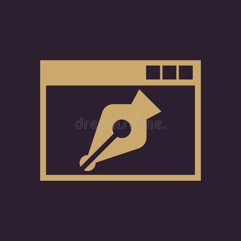 The Web Design Icon. WWW and Browser, Development, Seo, Web Design ...