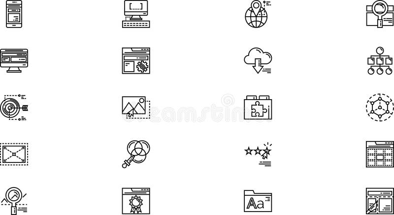 Web Design Icons High-Quality Vector Icons Collection with Editable ...