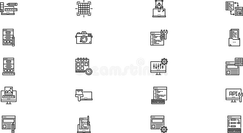 Web Design Icons High-Quality Vector Icons Collection with Editable ...