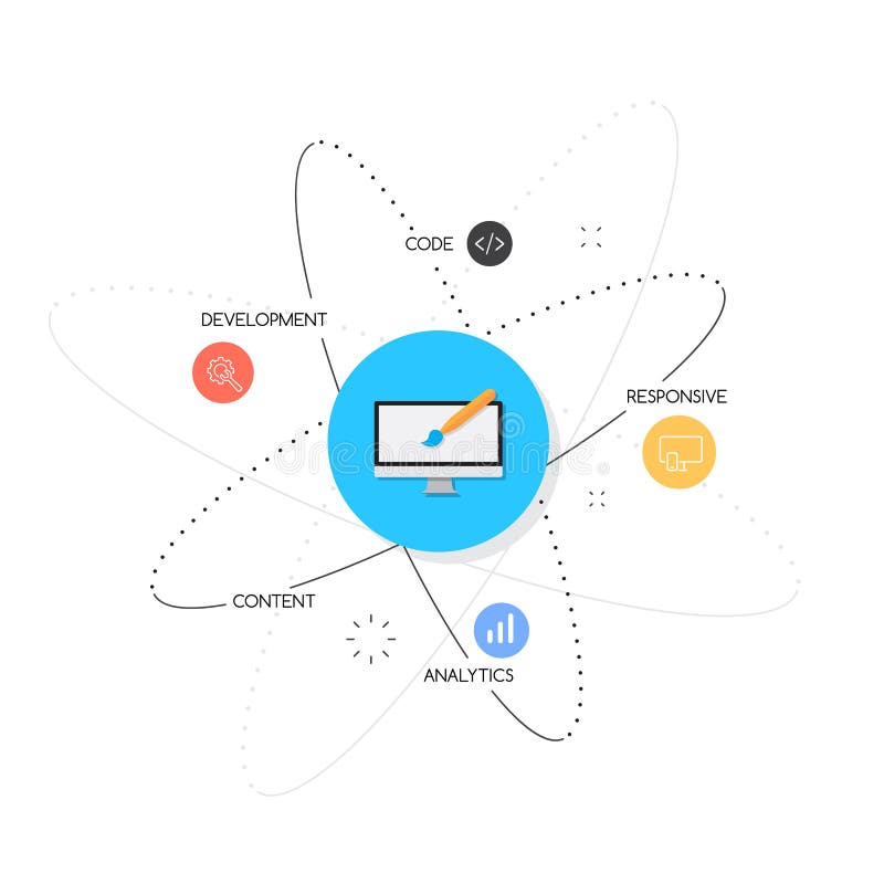 Web Design Icons stock vector. Illustration of design - 199092109