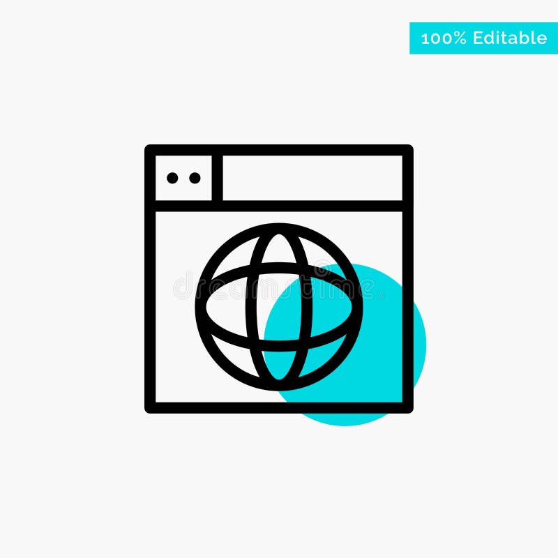 Web, Design, Internet, Globe, World Turquoise Highlight Circle Point ...