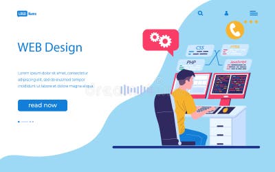 Backend Developer Banner Stock Illustrations – 332 Backend Developer ...