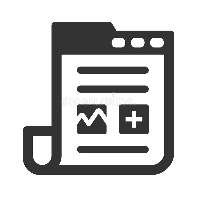 Layout Icon in Trendy Design Style. Layout Icon Isolated on White ...