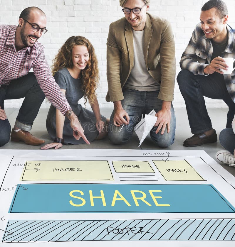 Share Sharing Connection Networking Concept Stock Photo - Image of ...