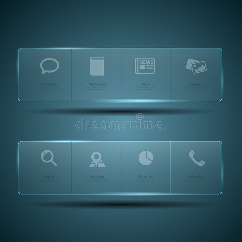 Web design Menu template stock vector. Illustration of layout - 26159750