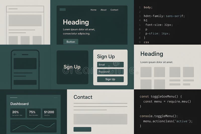 Web Dashboard Dark Ui Stock Illustrations – 875 Web Dashboard Dark Ui ...