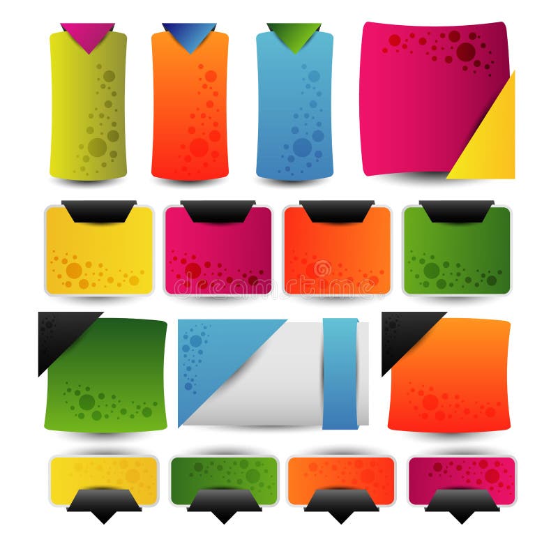 Web design navigation set stock vector. Illustration of design - 53880772