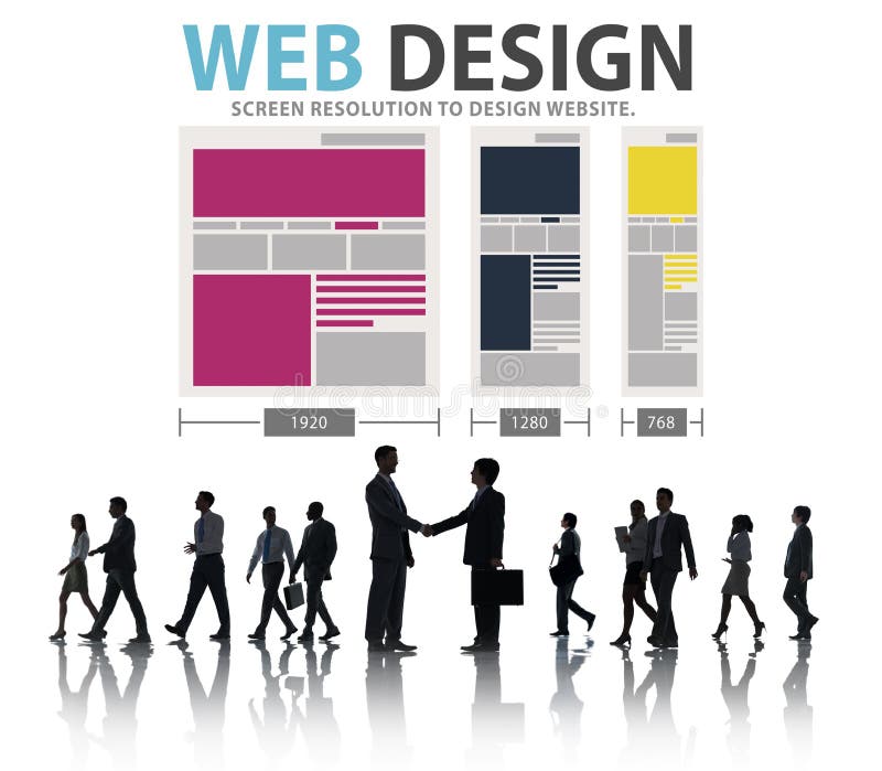 Web Design Network Website Ideas Media Information Concept Stock Photo ...