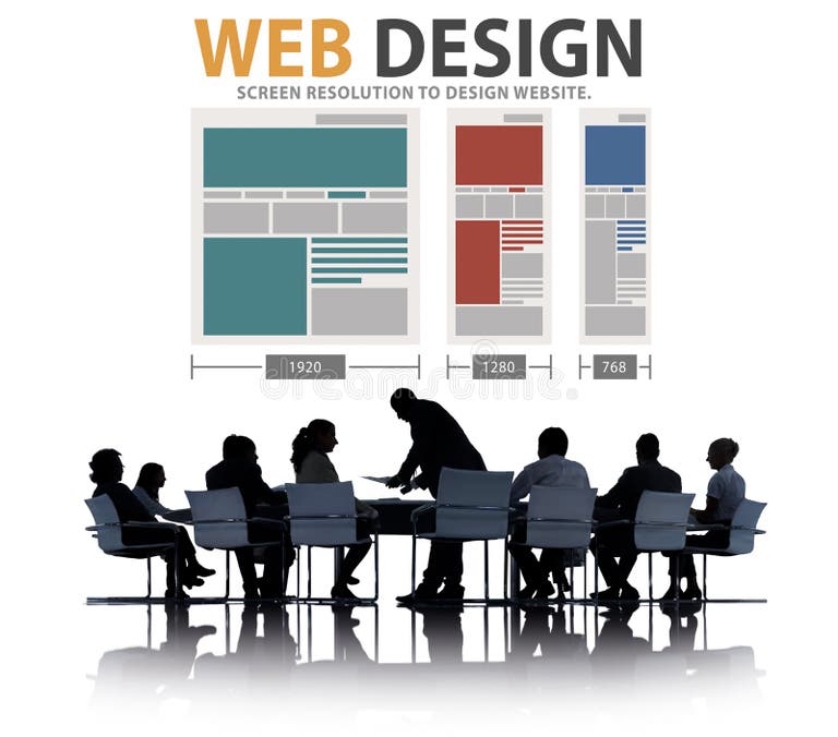 Web Design Network Website Ideas Media Information Concept Stock Photo ...