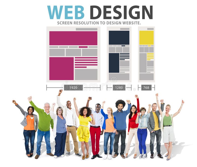 Web Design Network Website Ideas Media Information Concept Stock Photo ...