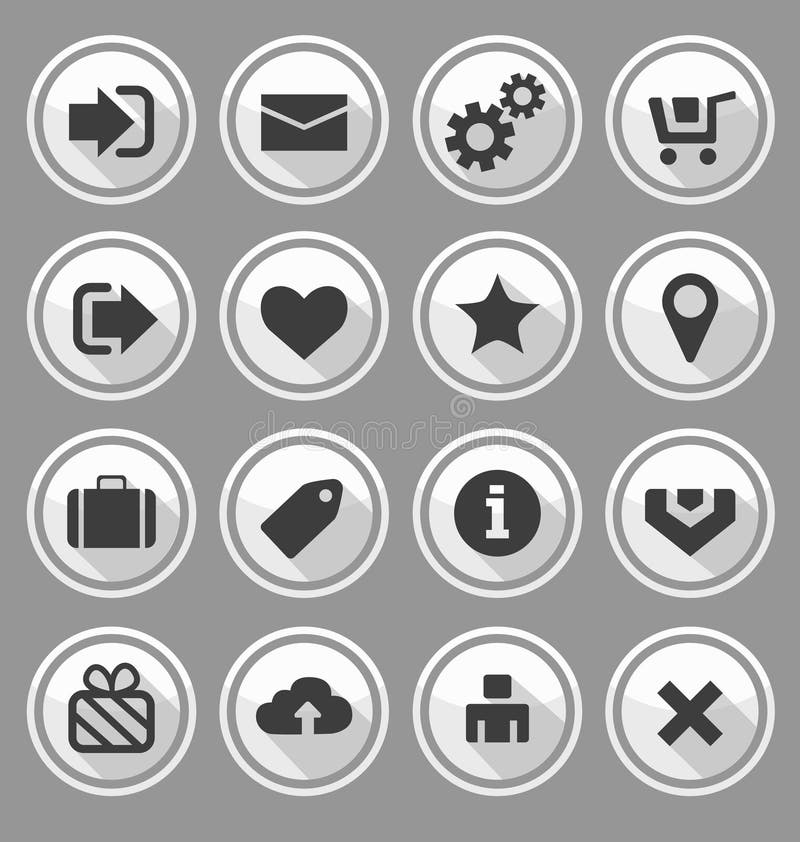 Web design buttons set stock vector. Illustration of interface - 36762893