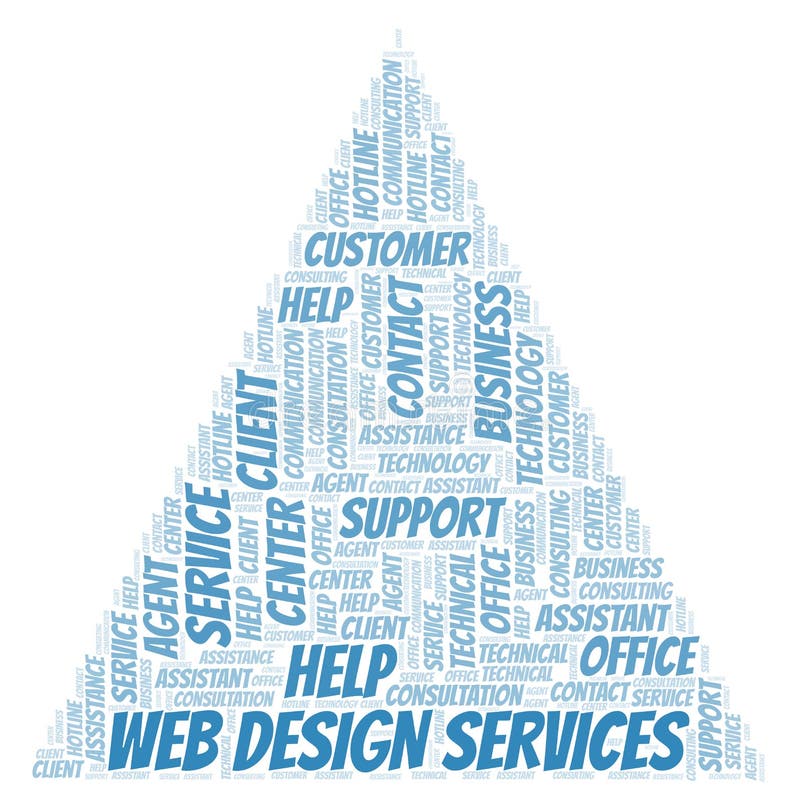 Web Design Services Word Cloud. Stock Illustration - Illustration of ...