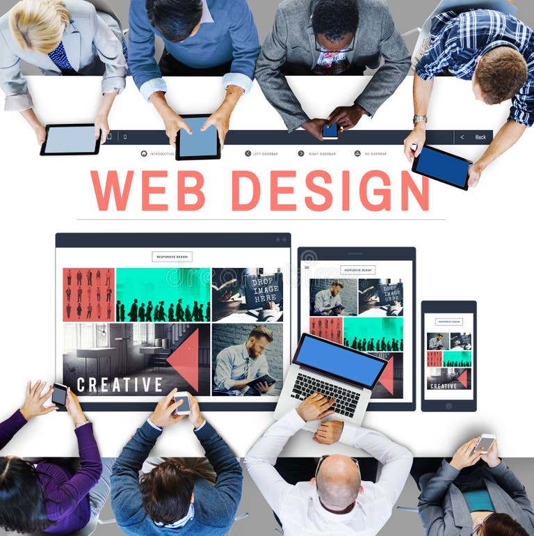 Web Design Software Technology Layout Blogging Concept Stock Image ...